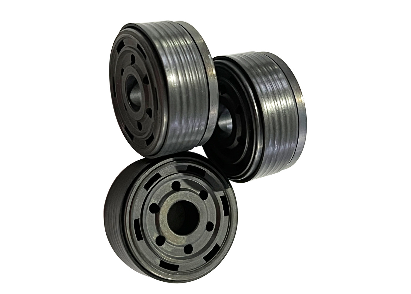 Black Steam Treated Fe C Cu Shock Absorber Piston For Automotive Suspension