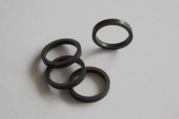 2mm thickness PTFE Molded Parts Guide Ring For Sinter Rod Guide