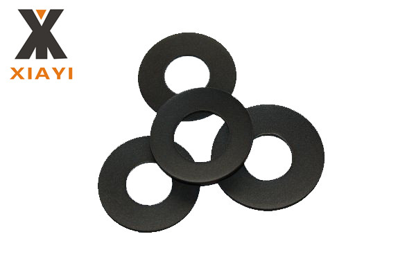 Low friction coefficient PTFE washer ring